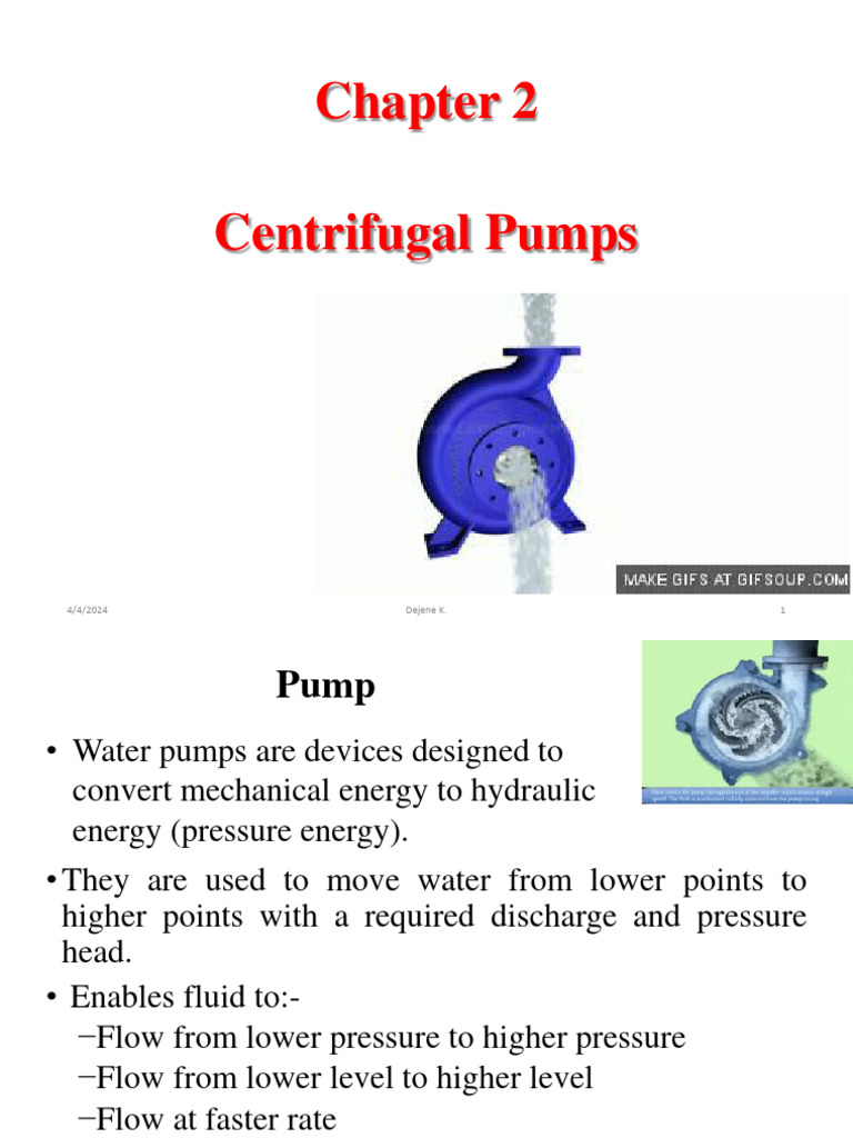 Chapter 2 Centrifugal Pumps | PDF | Pump | Physical Quantities