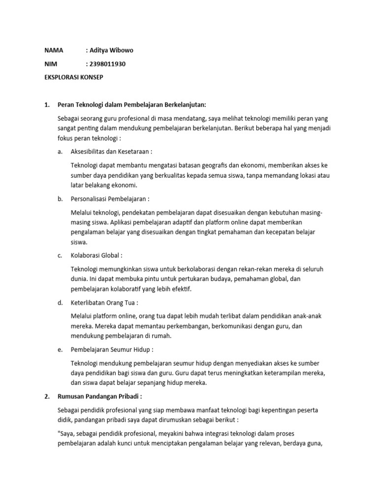 T4 Eksplorasi Konsep | PDF