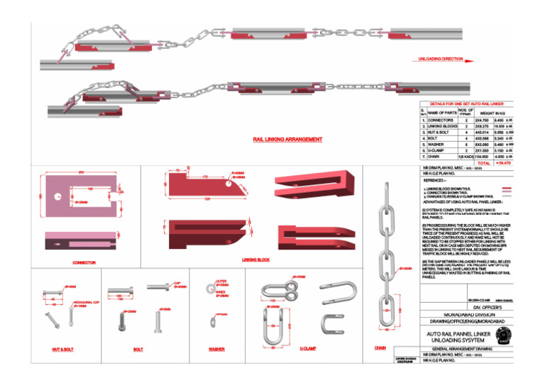 Auto Rail Pannel Linker 3 D Drawing-Model | PDF