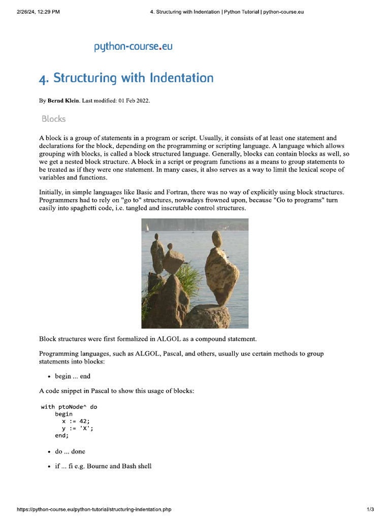 indentation | PDF