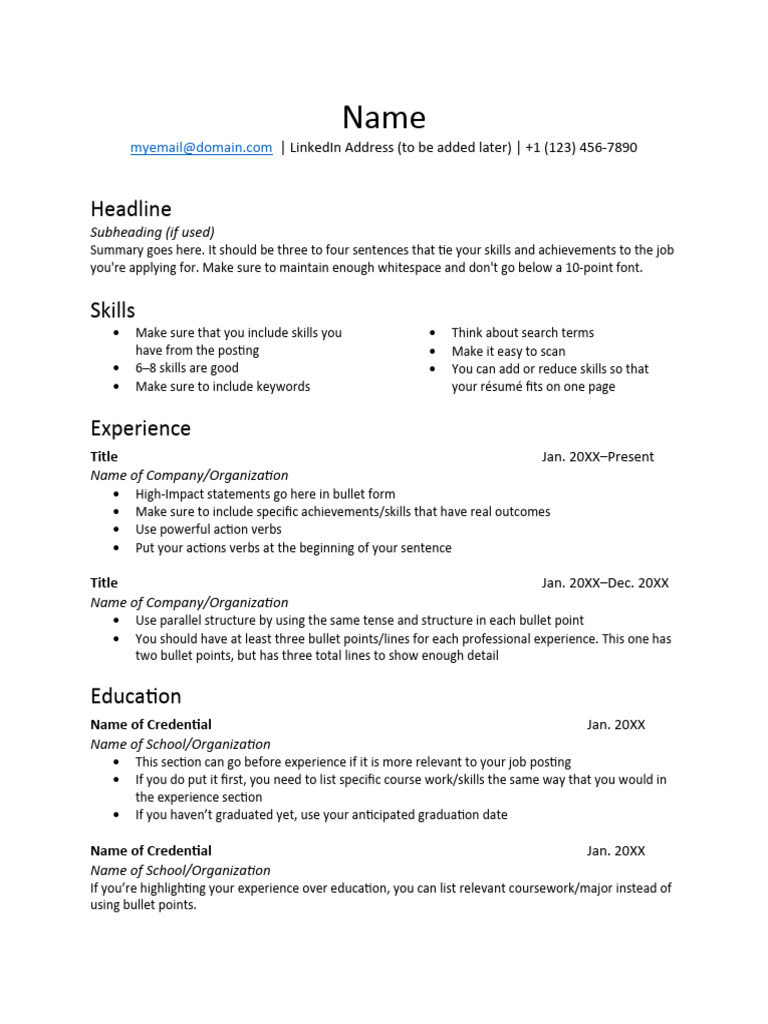 PC102 Document ResumeTemplate | PDF