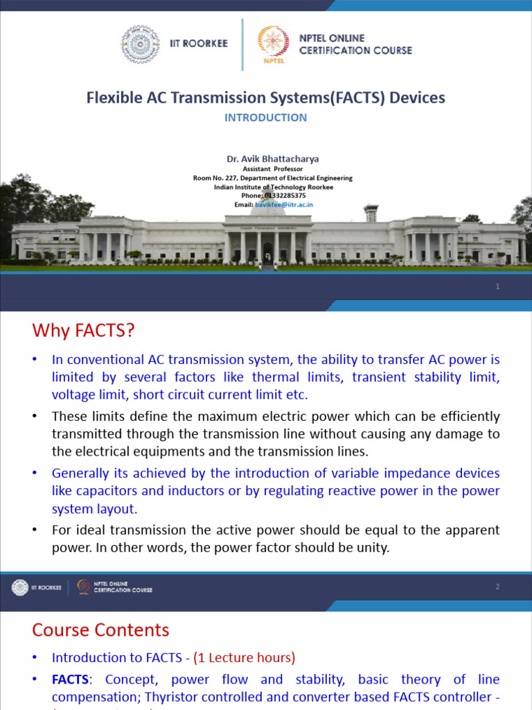 Flexible Ac Transmission Theoritical Values | PDF | Electric Power ...