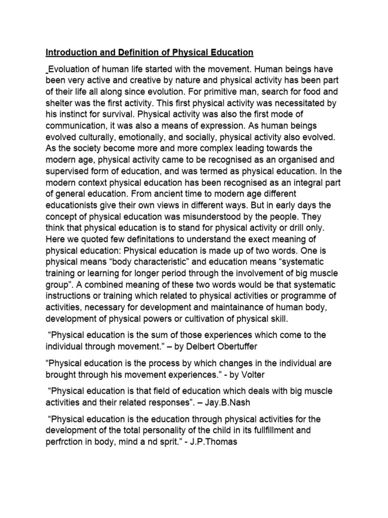 physical education | PDF | Physical Fitness | Physical Education