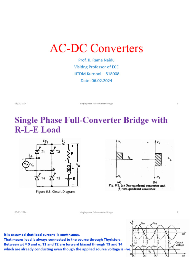 SinglePhaseFullConv RLE Load | PDF