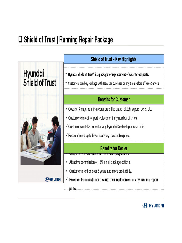 Hyundai Shield of Trust Overview | PDF | Car Dealership | Vehicle ...