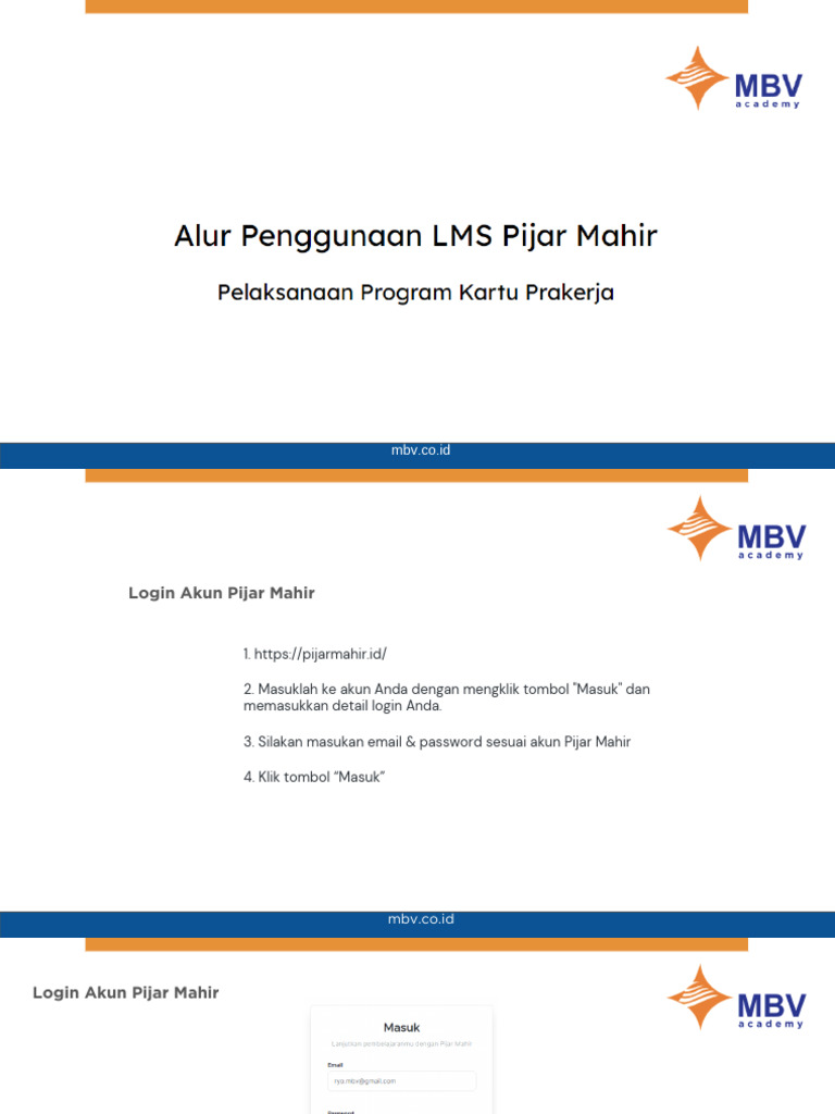 Pelaksanaan Pelatihan LMS PDF | PDF