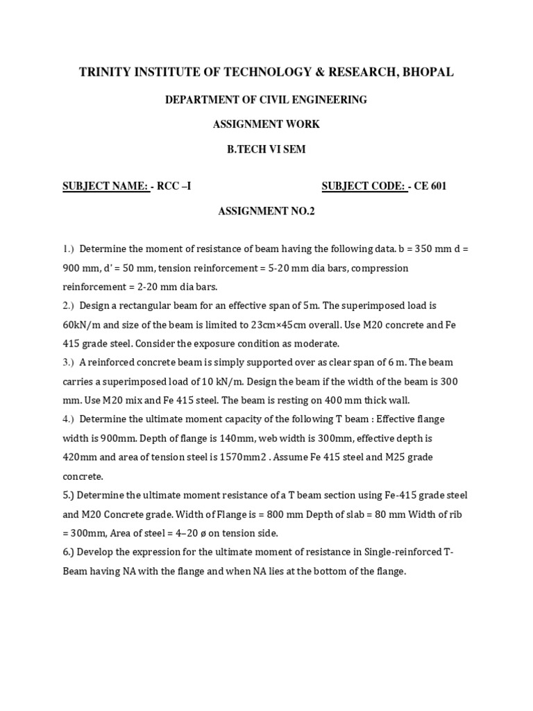 RCC ASSIGNMENT 2 | PDF