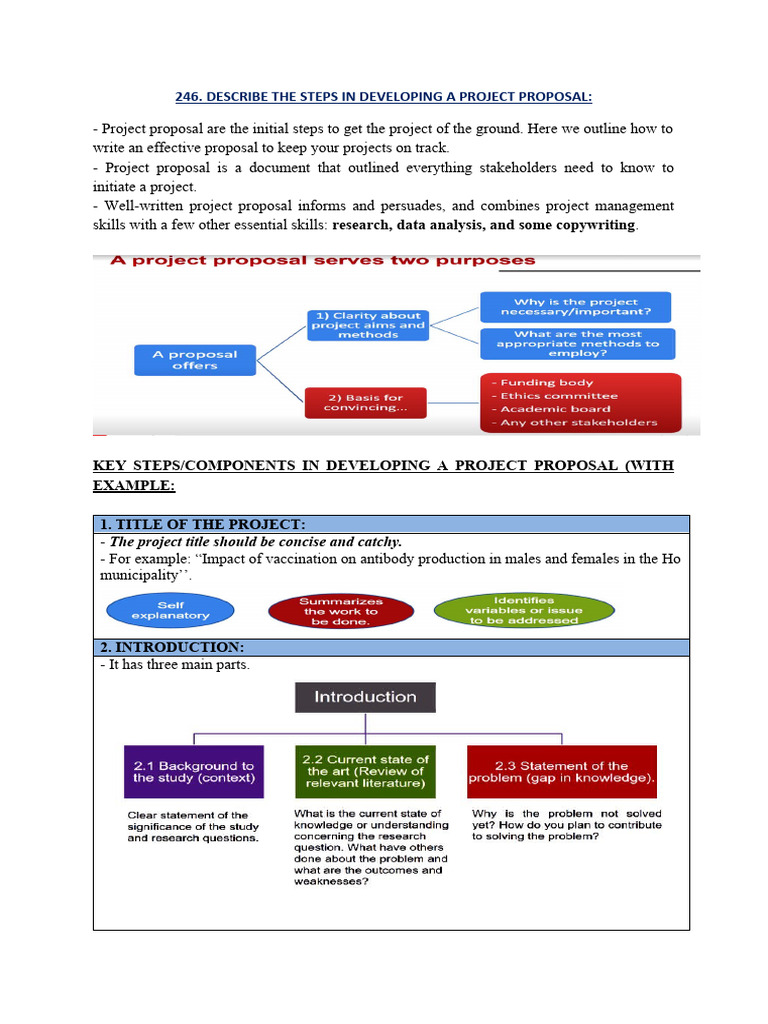 246 STEPS OF PROJECT PROPOSAL | PDF