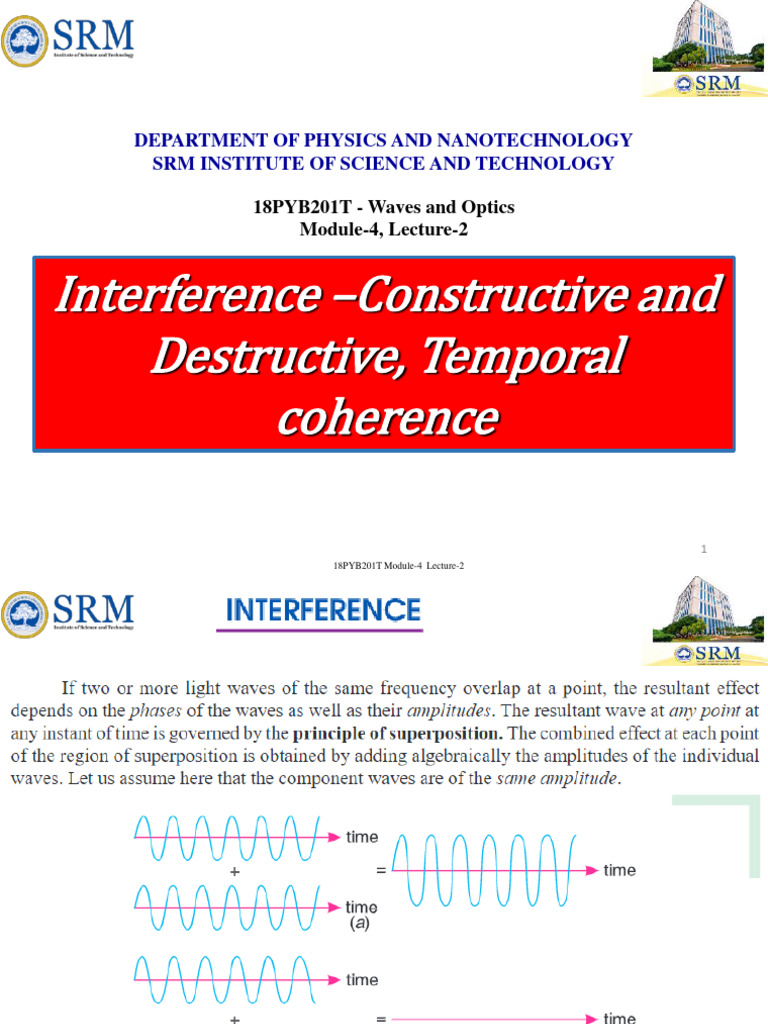 Understanding Temporal and Spatial Coherence | PDF | Teaching Methods ...