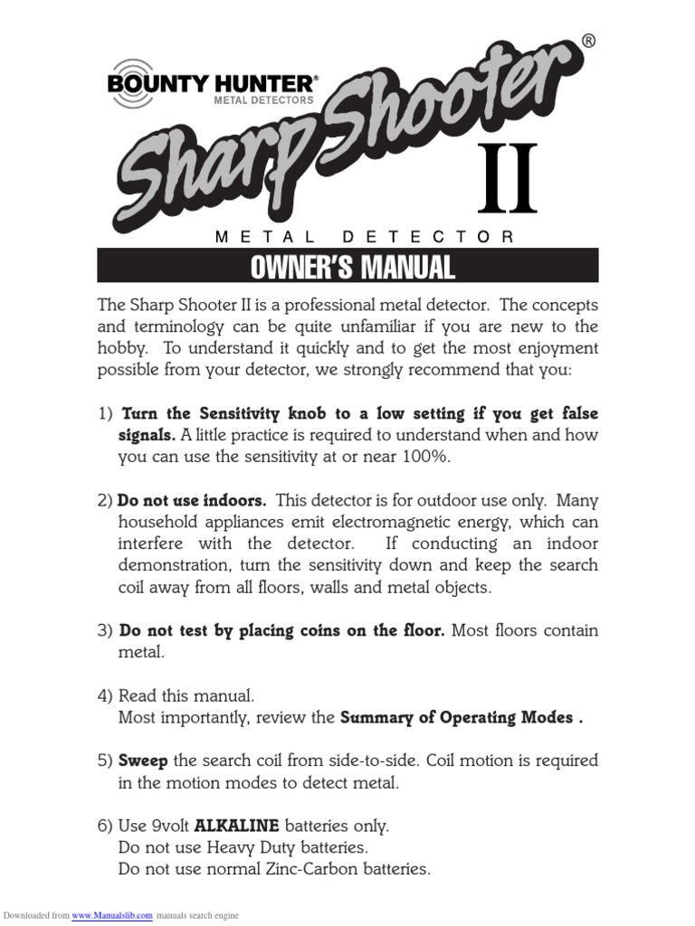 Sharp Shooter II | PDF | Metal Detector