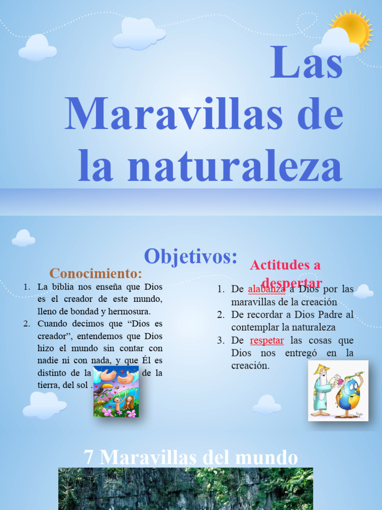 Las Maravillas de La Naturaleza Tema 2 | PDF | Religión y espiritualidad