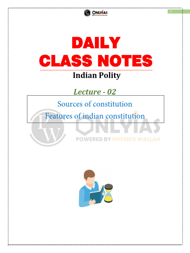 Polity 02 - Daily Class Notes - UPSC Sankalp 3.0 (Hinglish) | PDF ...