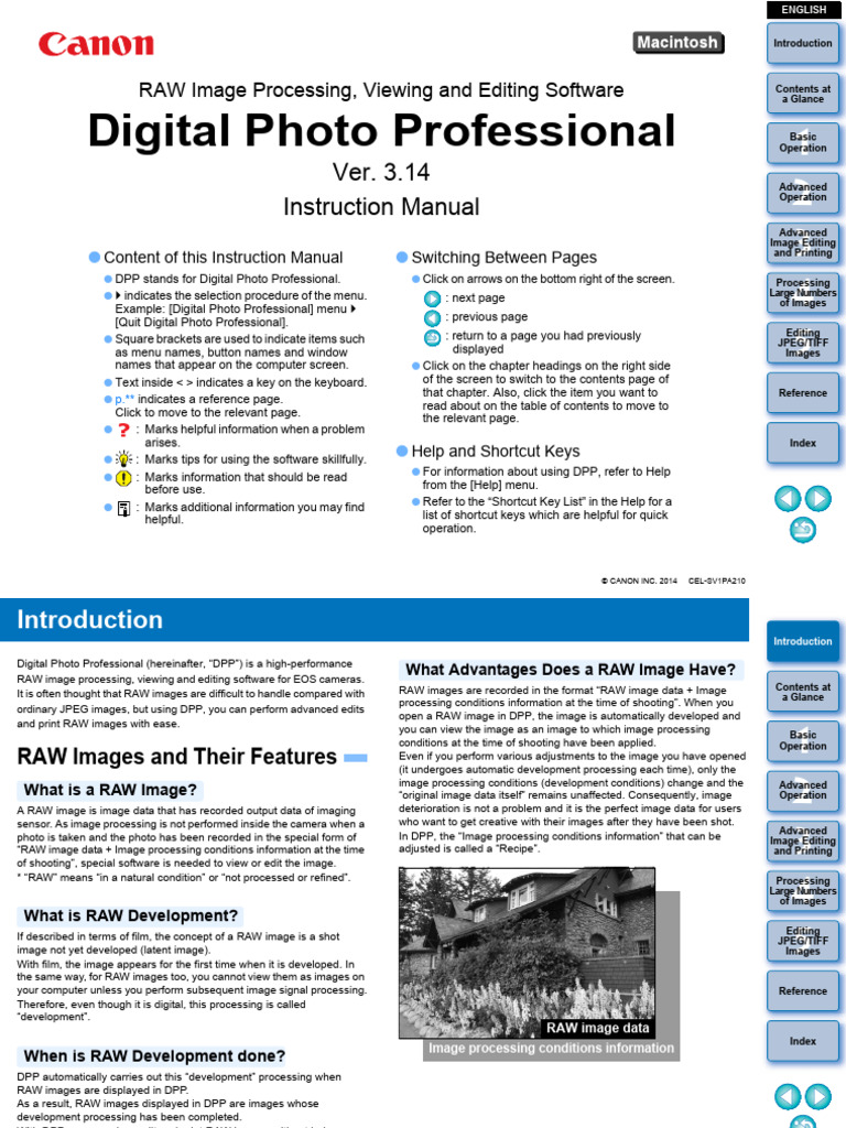 Canon - Digital Photo Professional Mac Instruction Manual en | PDF | Raw Image Format | Image ...