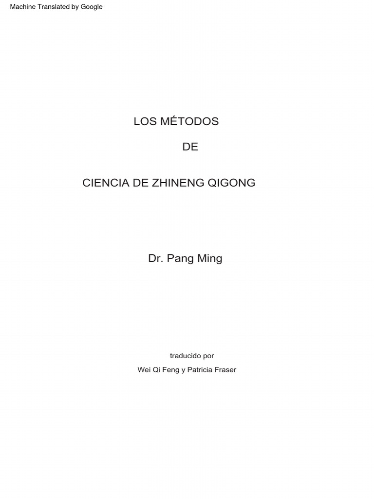 Métodos de Zhineng Qigong: Guía Práctica | PDF | Qi | Qigong