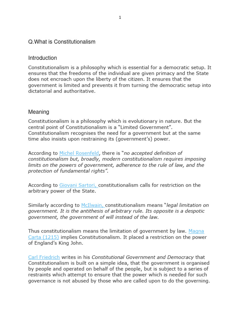 Coi Notes | PDF | Separation Of Powers | Constitution