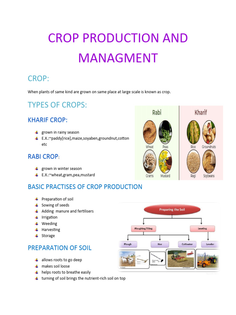 Crop Production and Managment | Download Free PDF | Soil | Fertilizer