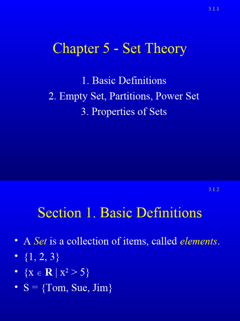 SET Chapter | PDF | Argument | Mathematical Proof