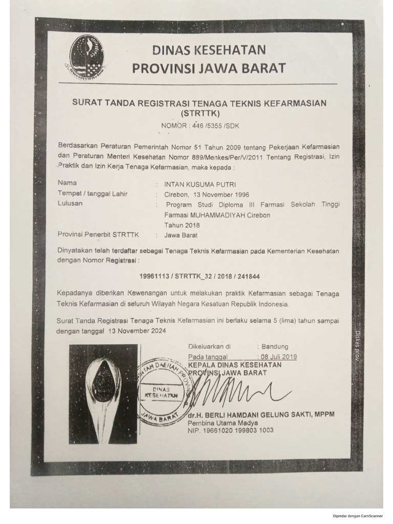 STRTTK Intan Kusuma Putri | PDF