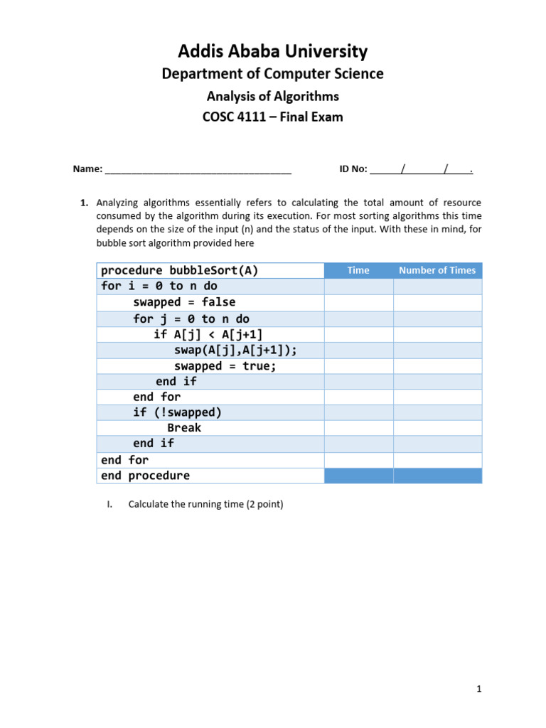 Final Exam | PDF | Computer Science | Computational Complexity Theory