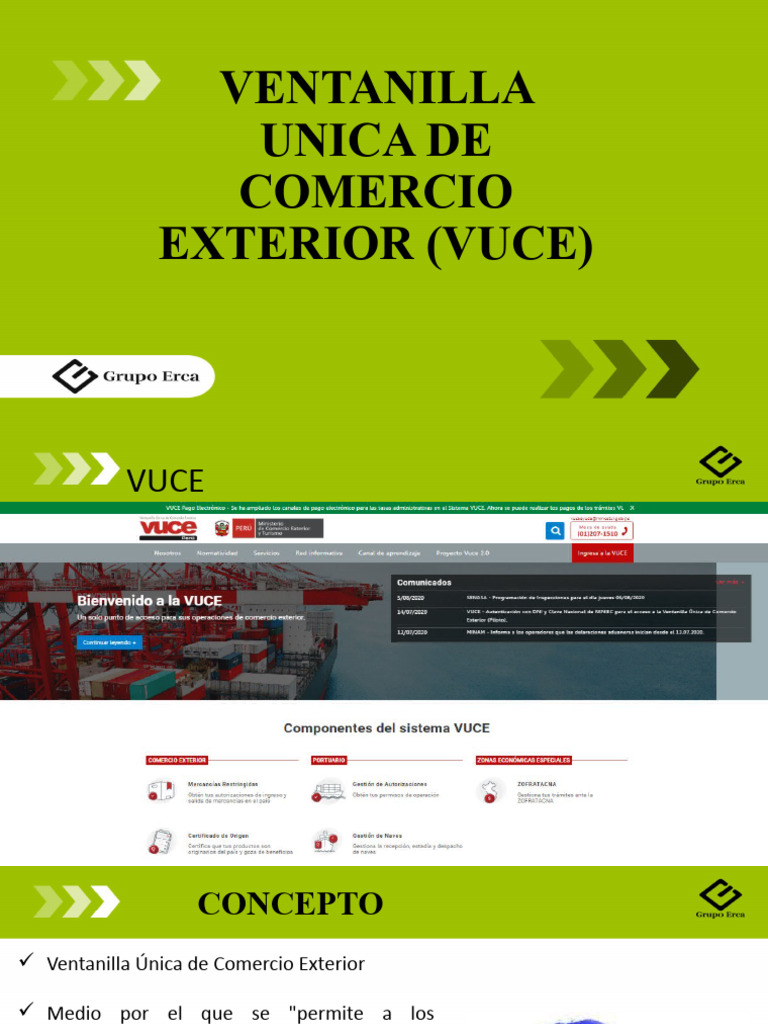 Curso Practico VUCE 27.02.2020 | PDF | El comercio internacional | Comercio