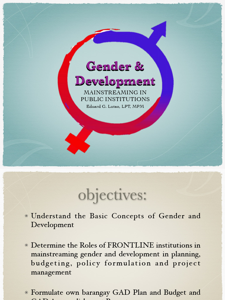 Gender Mainstreaming in Public Institutions | PDF | Justice | Crime ...