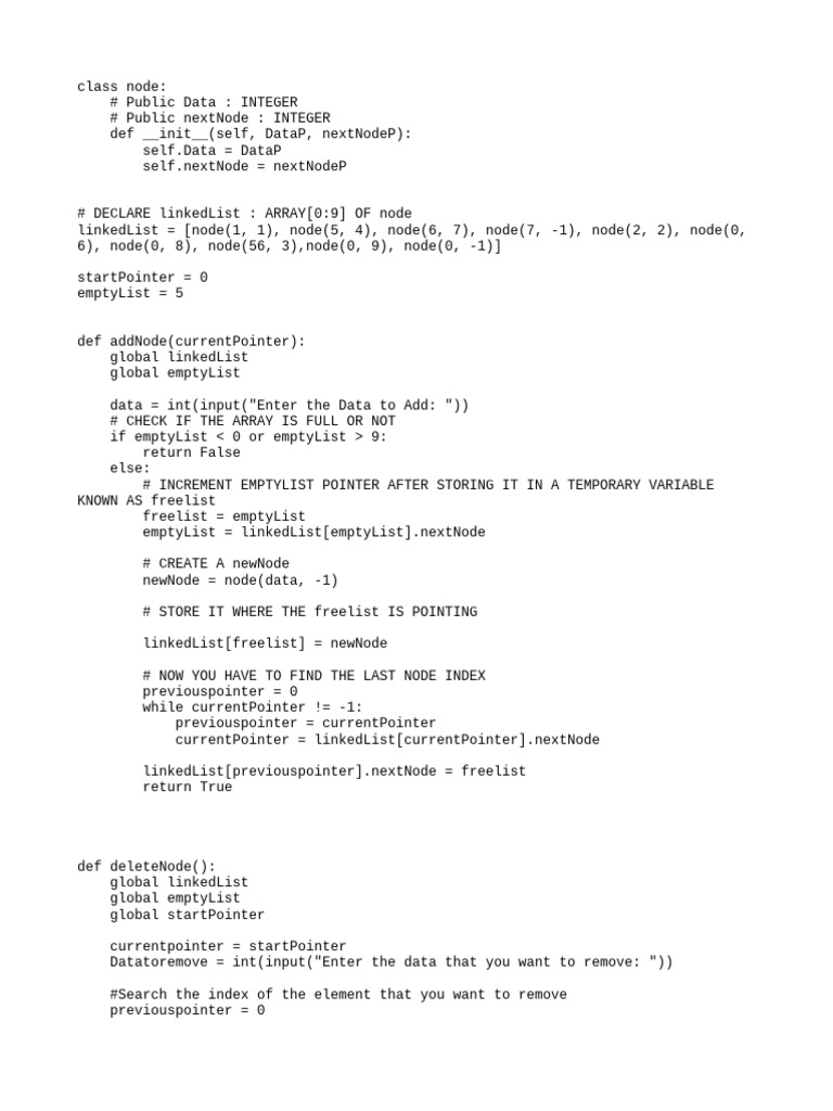 Linked List | Download Free PDF | Computer Science | Data Linked List | Download Free PDF | Computer Science | Data
