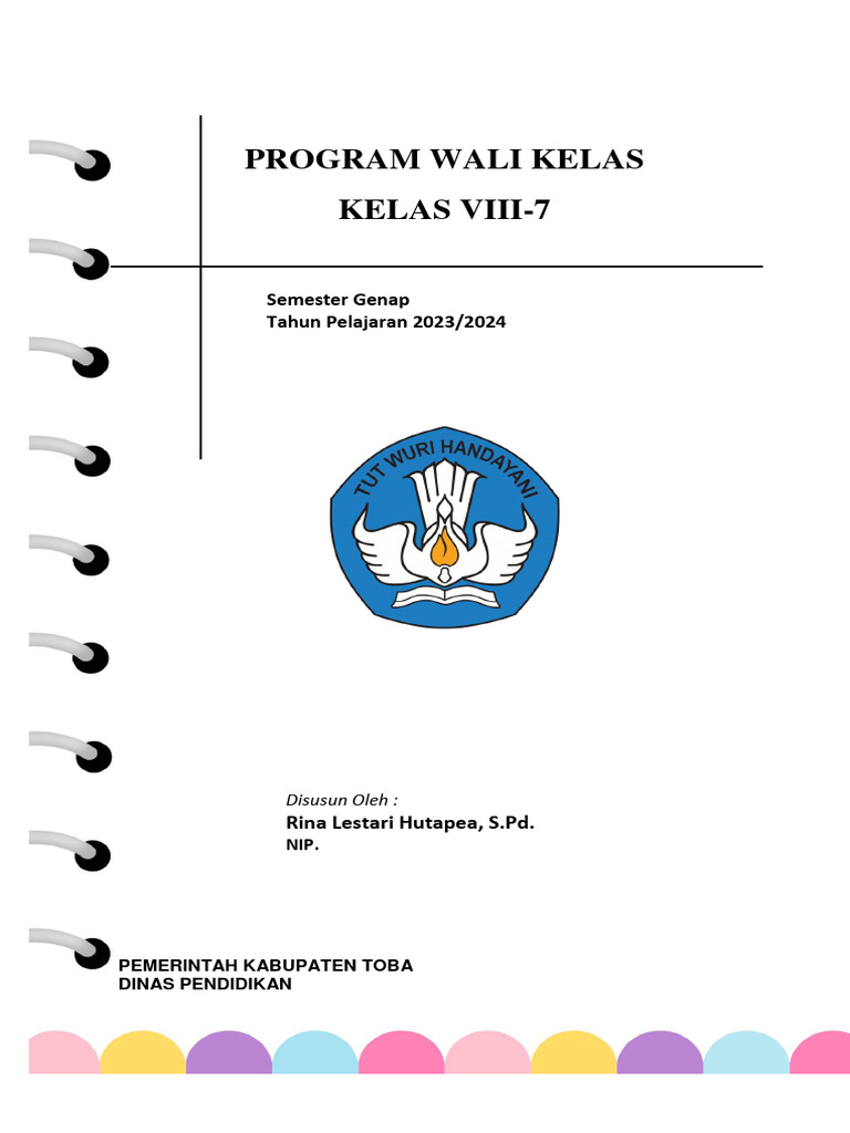 01 Program Kerja Wali Kelas Rina 2023 2024 | PDF | Karier & Perkembangan