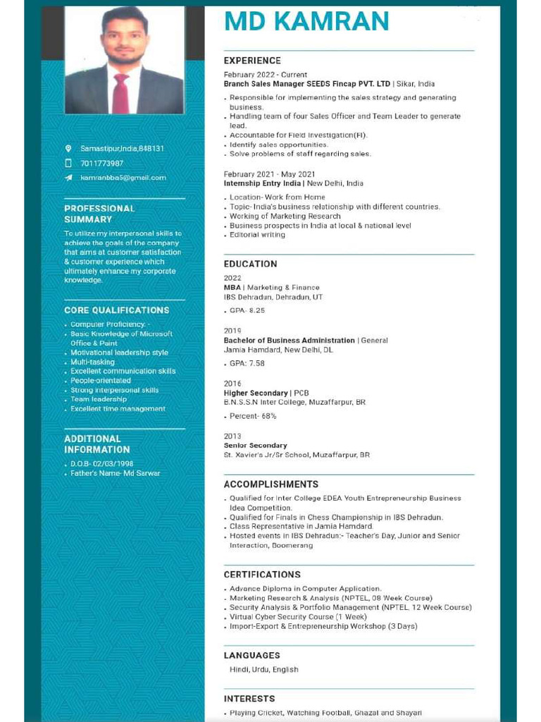 Share+Kamran+New+Resume | PDF