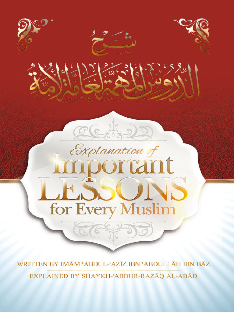 Explanation of Important Lessons For Every Muslim | PDF