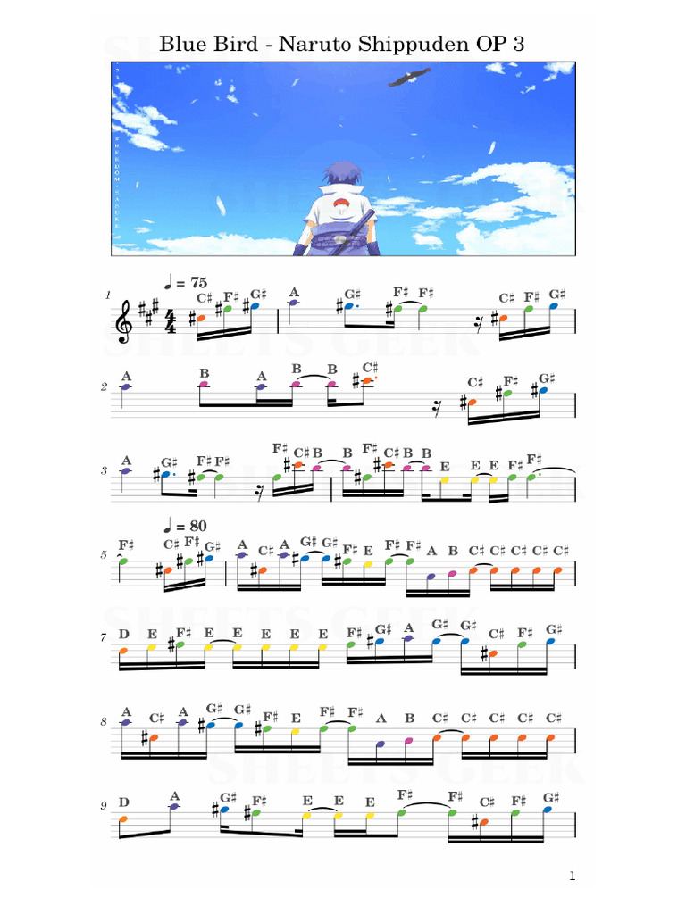Blue Bird - Ikimono Gakari | PDF