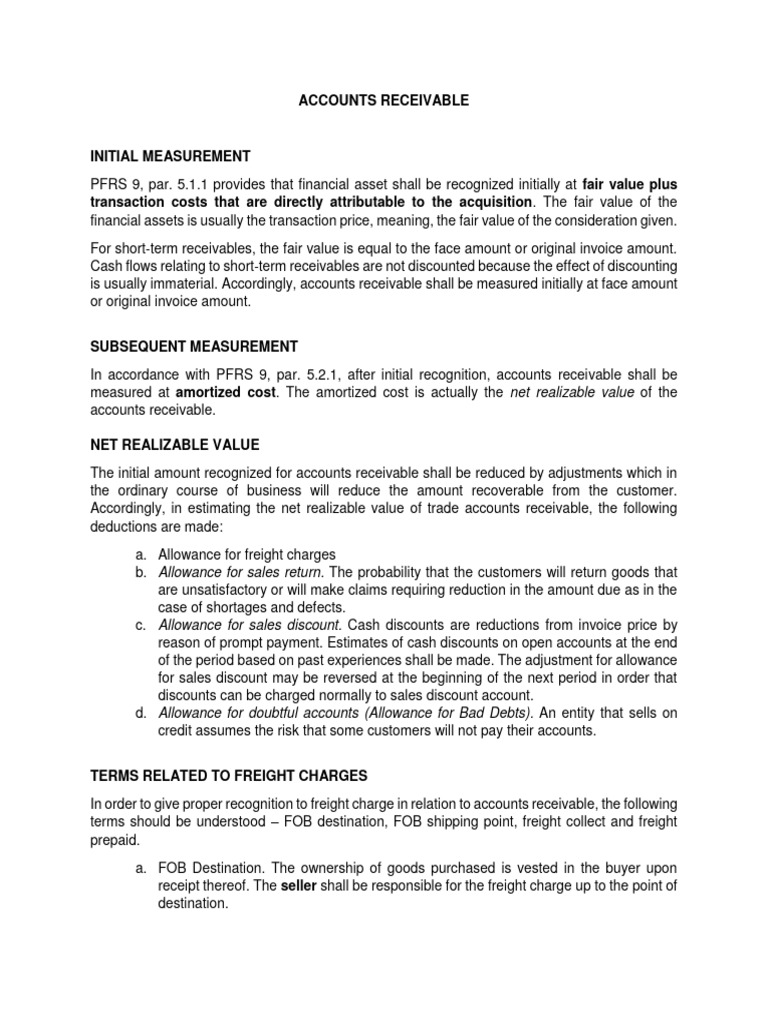 Accounts Receivable | PDF | Bad Debt | Discounting Accounts Receivable | PDF | Bad Debt | Discounting