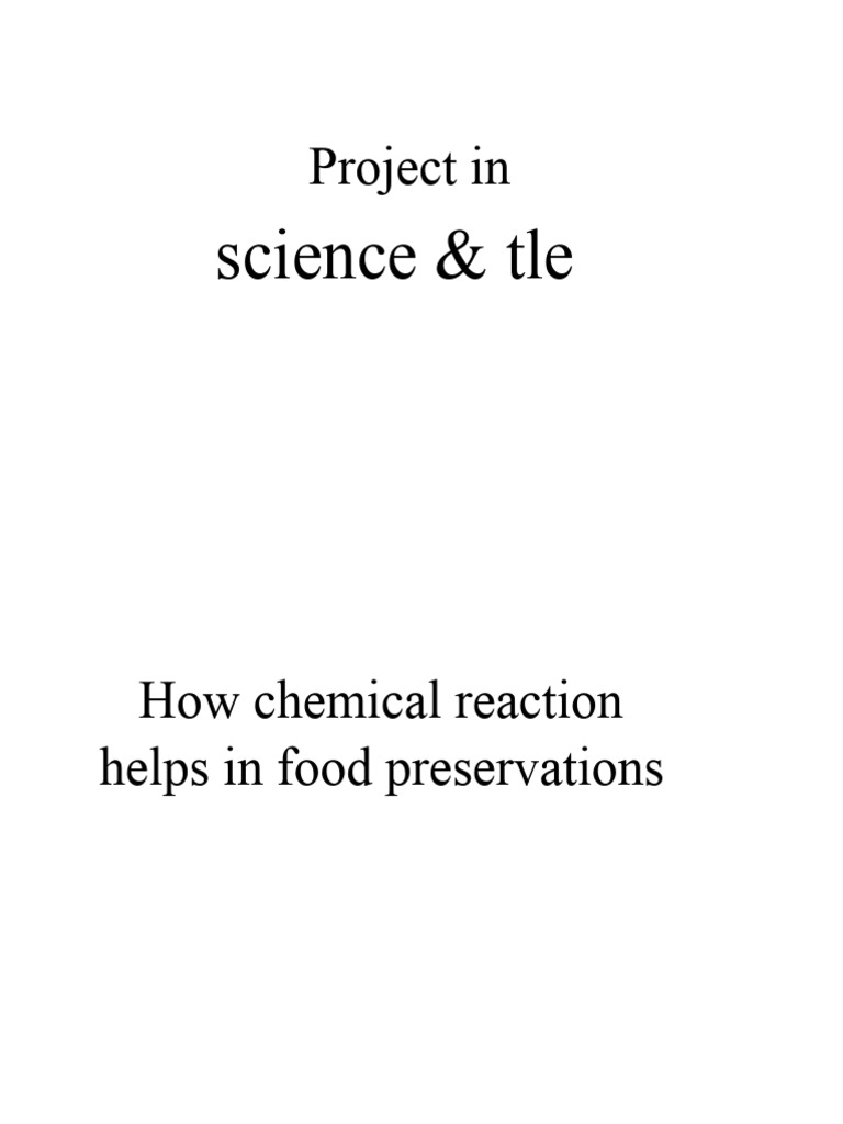 Project in tle 10 | PDF | Magnesium | Taste
