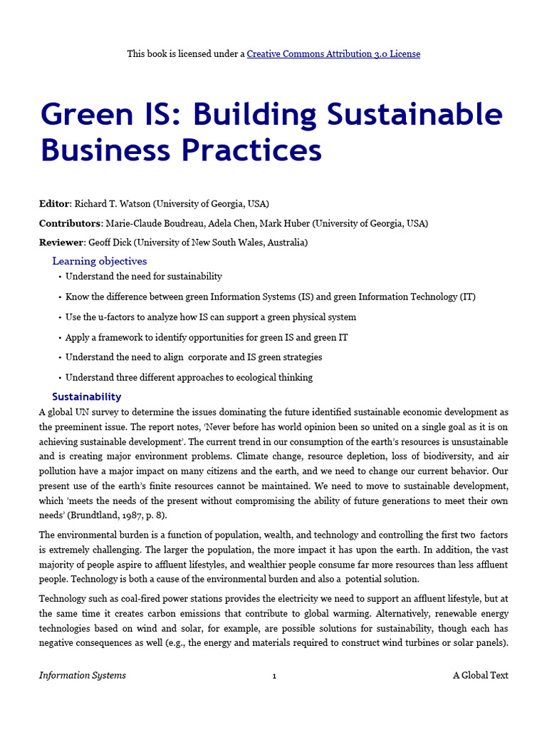 Green_IS_Building_Sustainable_Business_Practices | PDF | Sustainability ... Green_IS_Building_Sustainable_Business_Practices | PDF | Sustainability ...