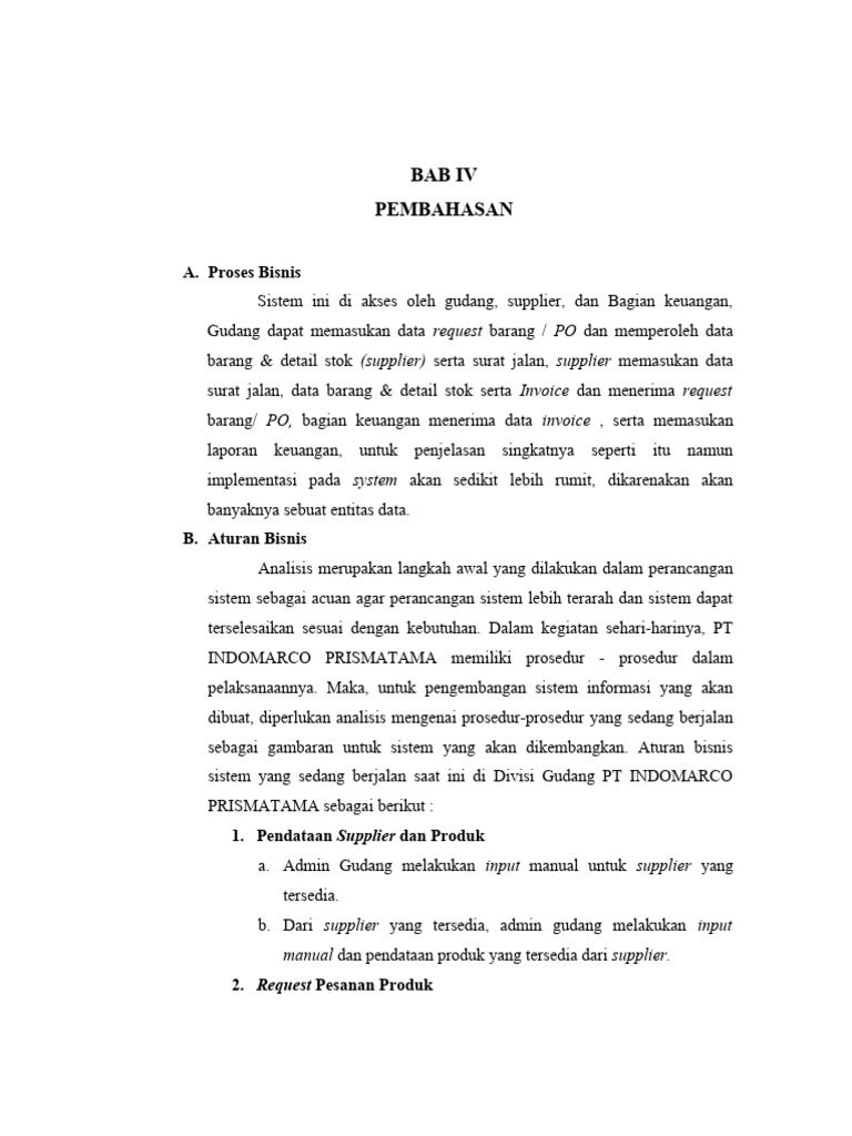 KKP - BAB - 4 Andi Rev 5 | PDF | Bisnis | Pengelolaan Keuangan & Uang