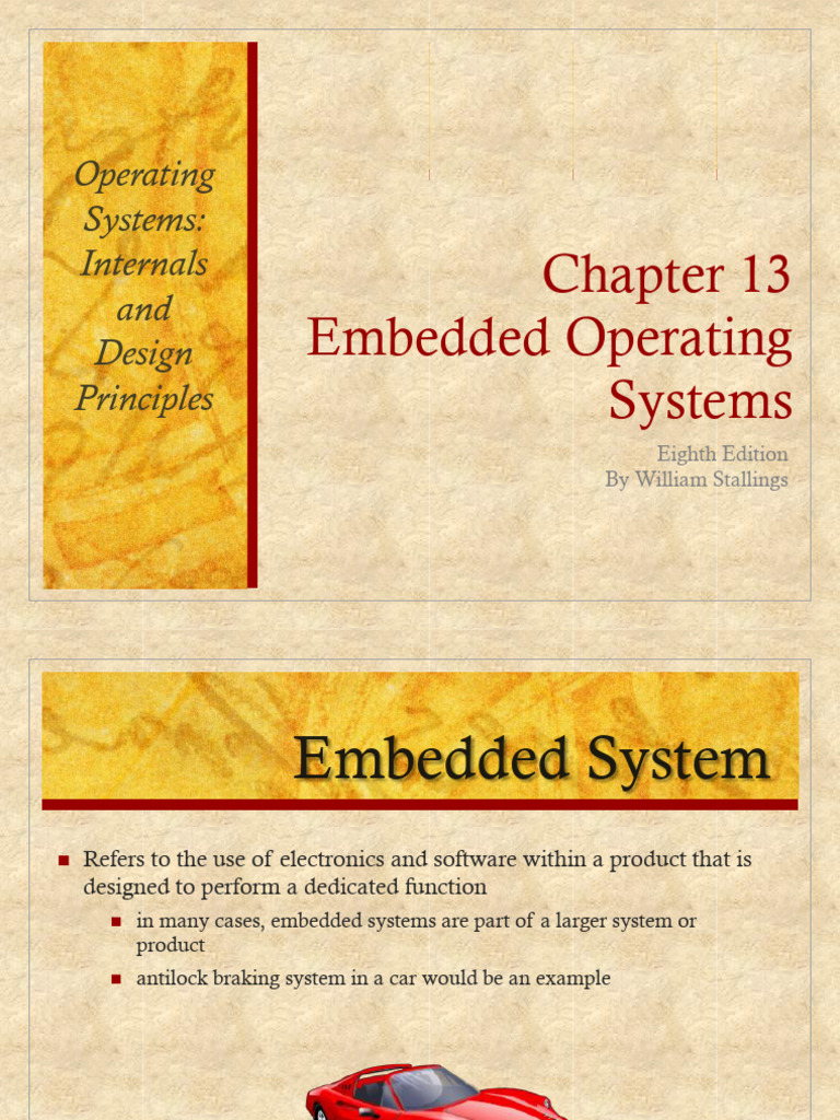 Chapter 13 Embedded Operating Systems | PDF | Embedded System | Operating System