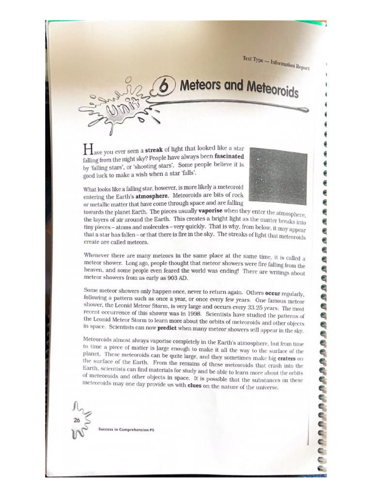 Meteors and Meteoroids | PDF