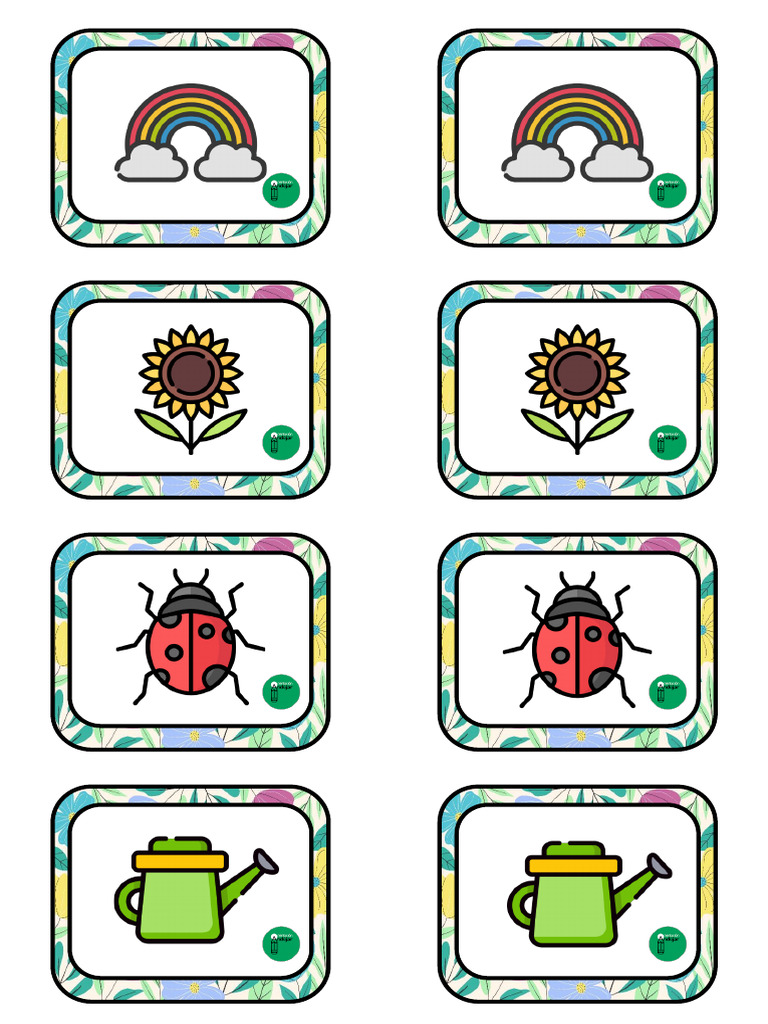 Memory Dibujos Primavera | PDF