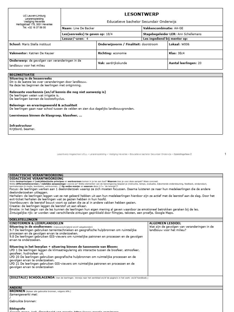 Les1 Aangepast Met Feedback Na Eerste 3 Lessen | PDF