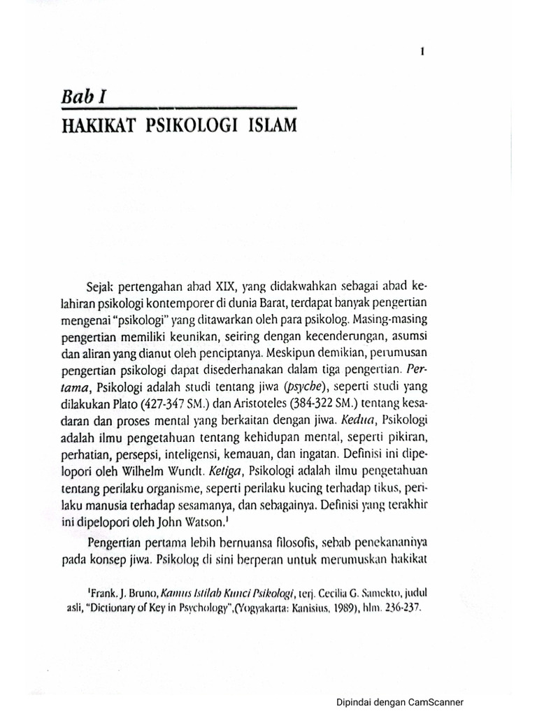 Hakikat Psikologi Islam | PDF