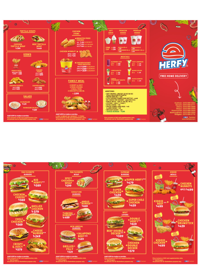 Herfy Menu | PDF