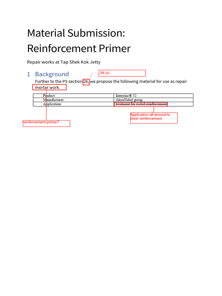 Material Submission-rebarprimer ArupComment | PDF | Paint | Industrial ...