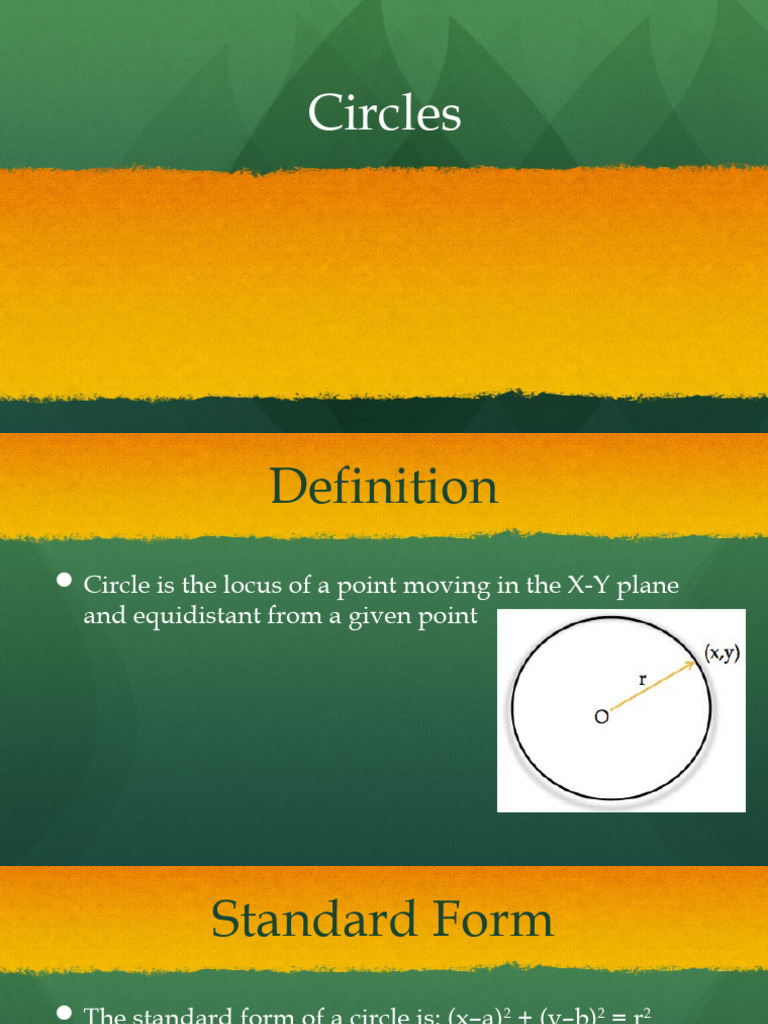 Circles | PDF | Circle | Equations