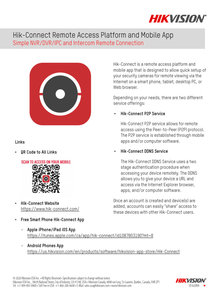 Hik-Connect Remote Access Overview | PDF | Mobile App | Ios