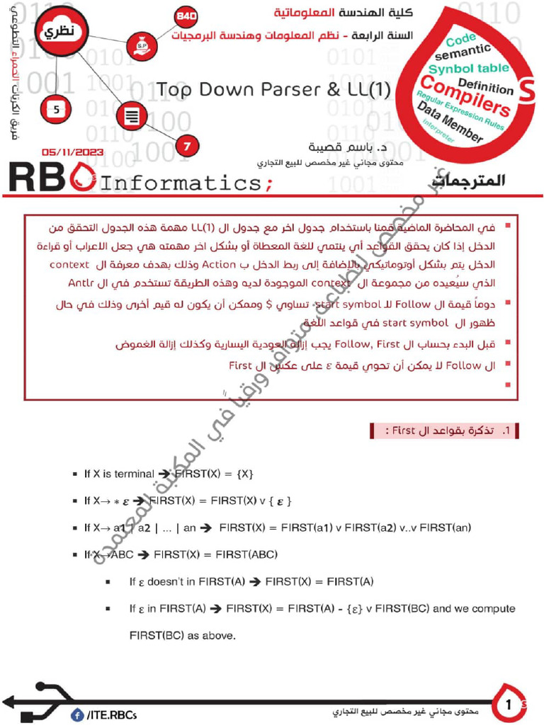 SE Compiler DR - Bassem Lec-5 | PDF