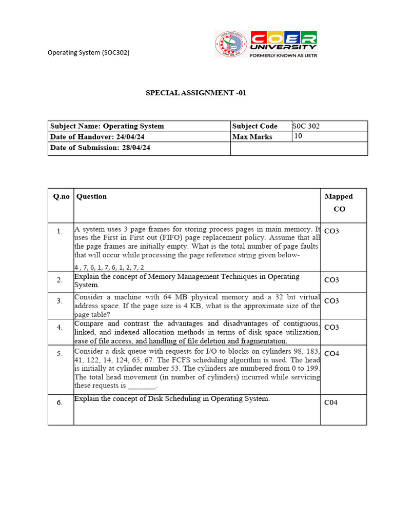 Special Assignment 1 | PDF