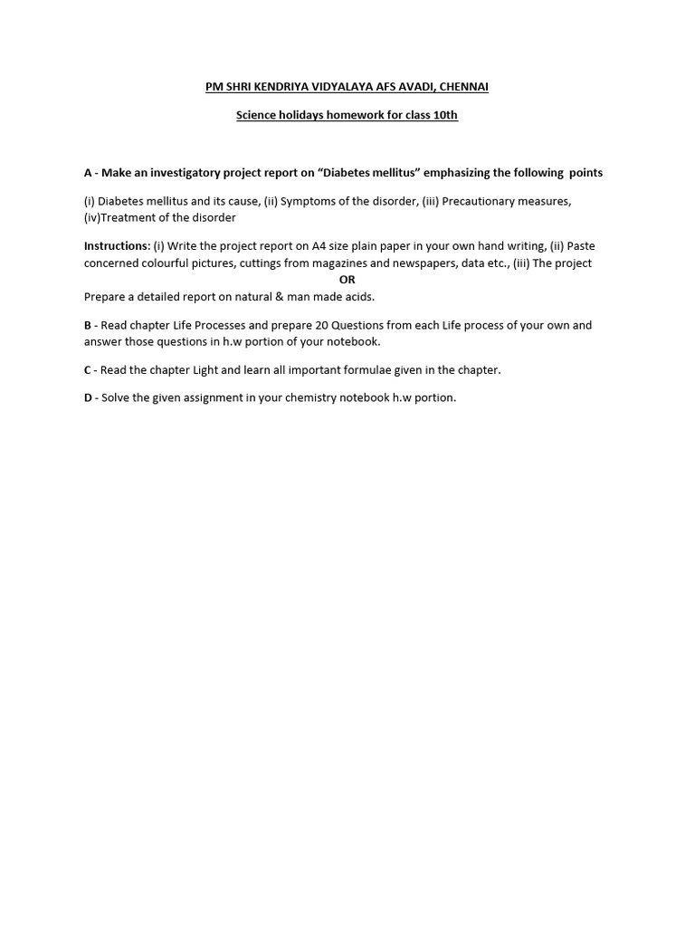 Science holidays homework for class 10th | PDF | Precipitation ...