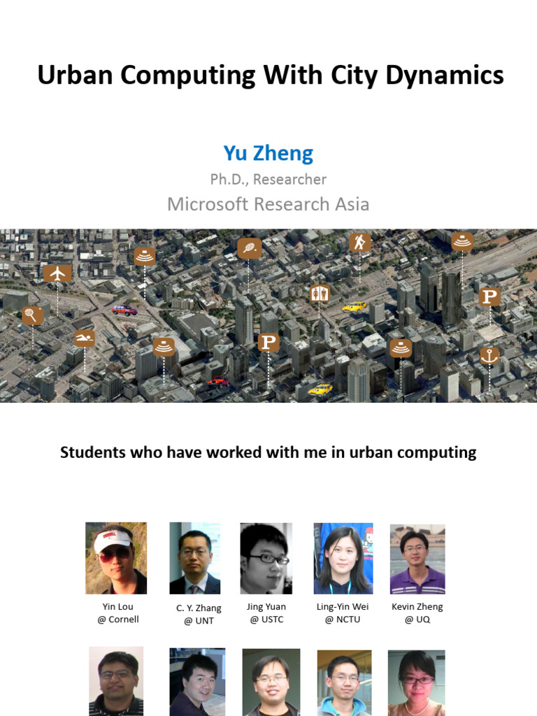 Urban Computing CCF ADL-YuZheng | PDF | Wireless Sensor Network | Image Segmentation