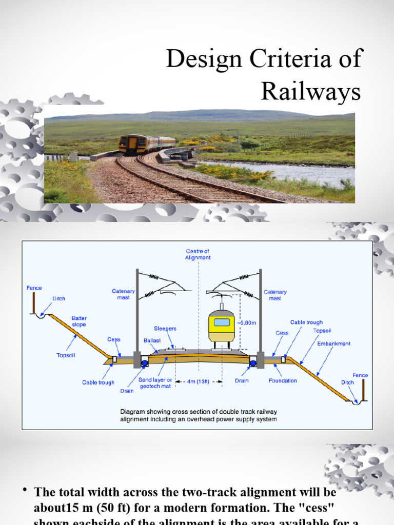 Design Criteria of Railways | PDF | Rail Infrastructure | Land Transport