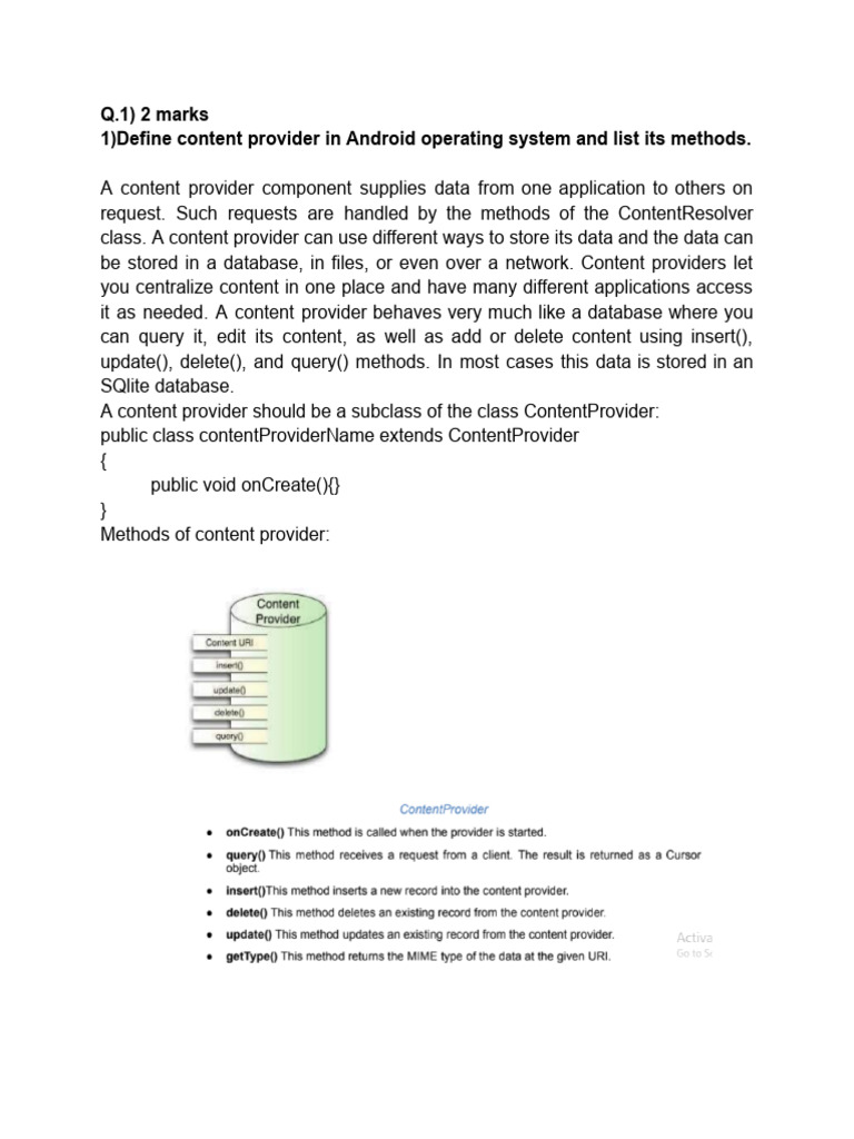Mad ct2 QB Ans | PDF | Android (Operating System) | Google Play Mad ct2 QB Ans | PDF | Android (Operating System) | Google Play