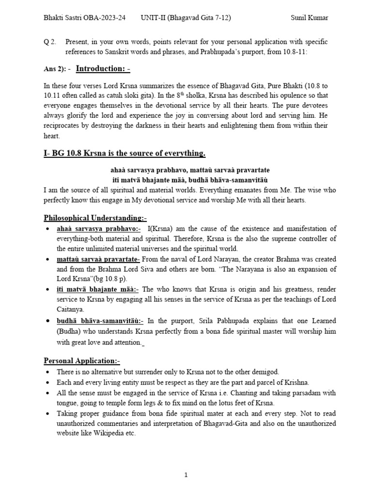 OBA 2023-24 bhakti sastri | Download Free PDF | Krishna | Hinduism